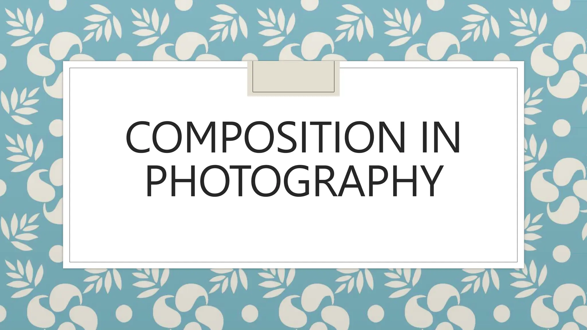 composition in photography.pptx | Free Download