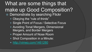 Video Production: Achieving Good Composition | PPTX