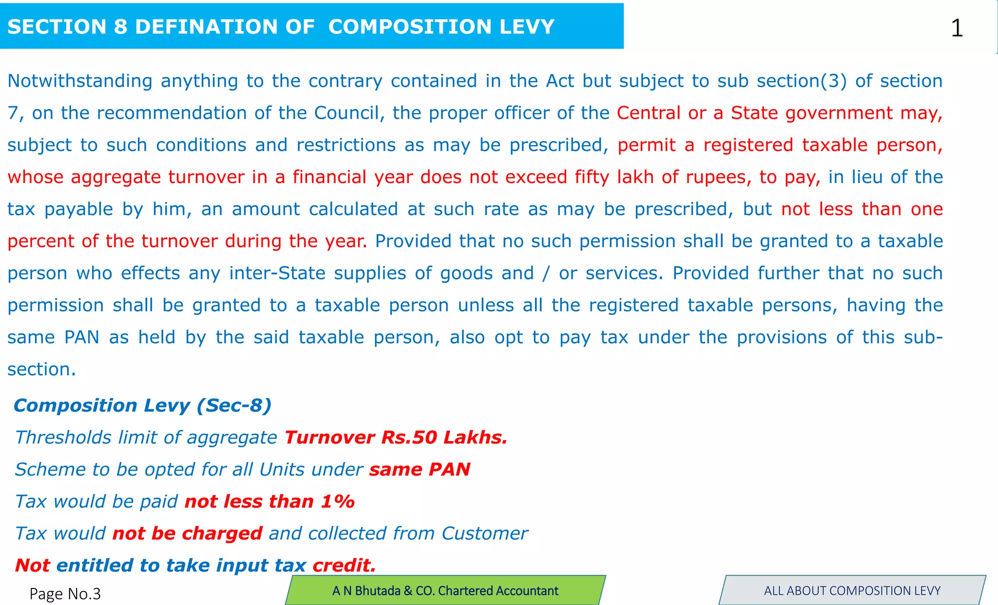 Composition levy GST ( Composition Scheme GST ) | PPTX