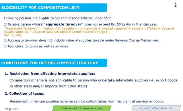Composition levy GST ( Composition Scheme GST ) | PPTX