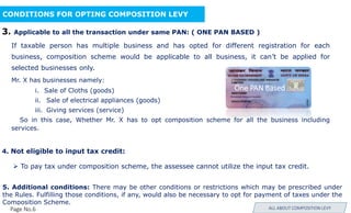 Composition levy GST ( Composition Scheme GST ) | PPTX