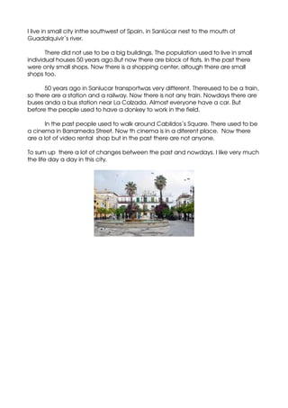 Composition my town in the past | PDF