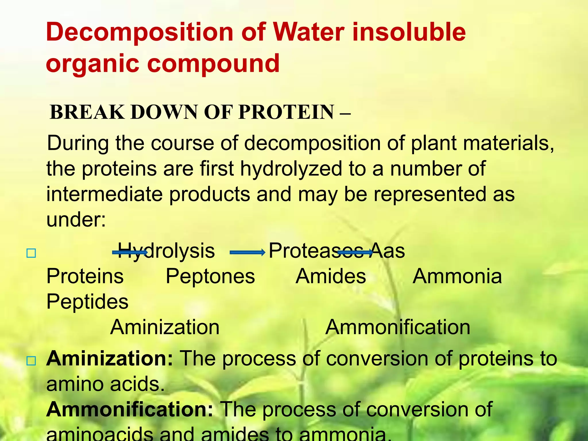 bio-degradation of organic matter | PPTX