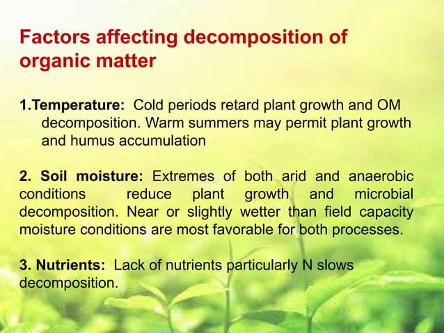 bio-degradation of organic matter | PPTX