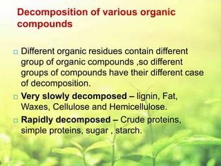 bio-degradation of organic matter | PPTX