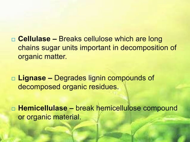 bio-degradation of organic matter | PPTX