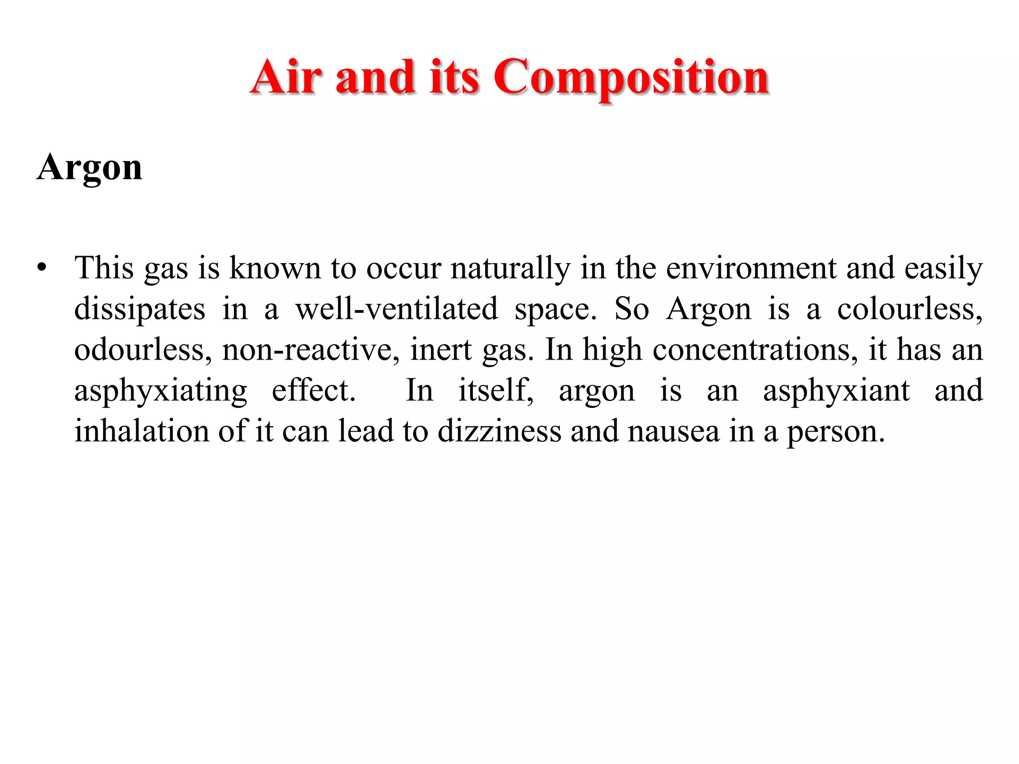 Composition of air and Air Borne diseases | PPTX