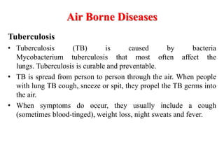 Composition of air and Air Borne diseases | PPTX