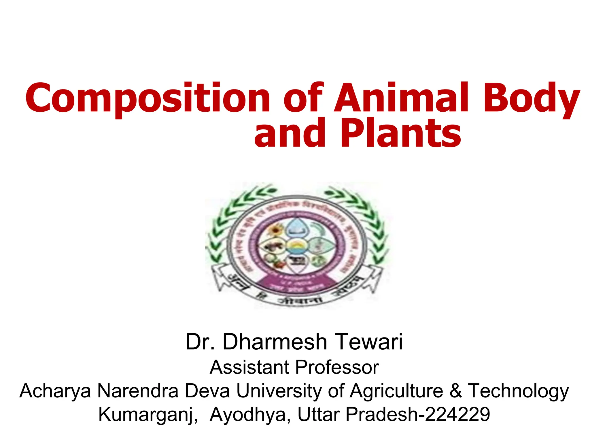 Composition of Animal & Plants Body slide share.pptx
