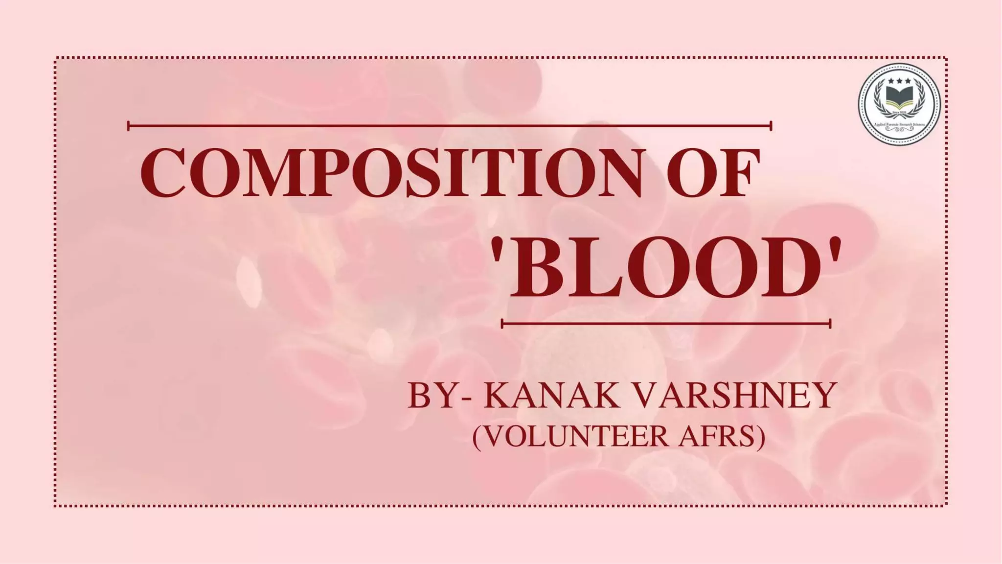 Composition of blood | PPTX