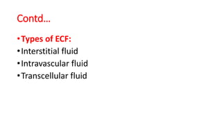 COMPOSITION OF BODY FLUIDS & MECHANISMS.pptx | Chemistry | Science