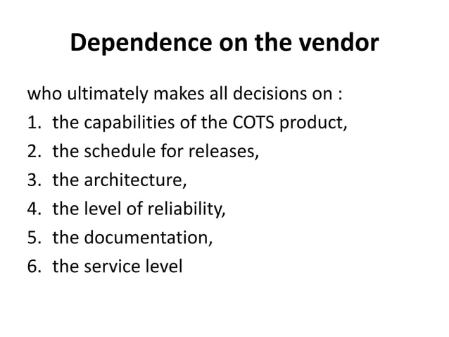 Composition of cots | PPTX | Operating Systems | Computer Software and ...