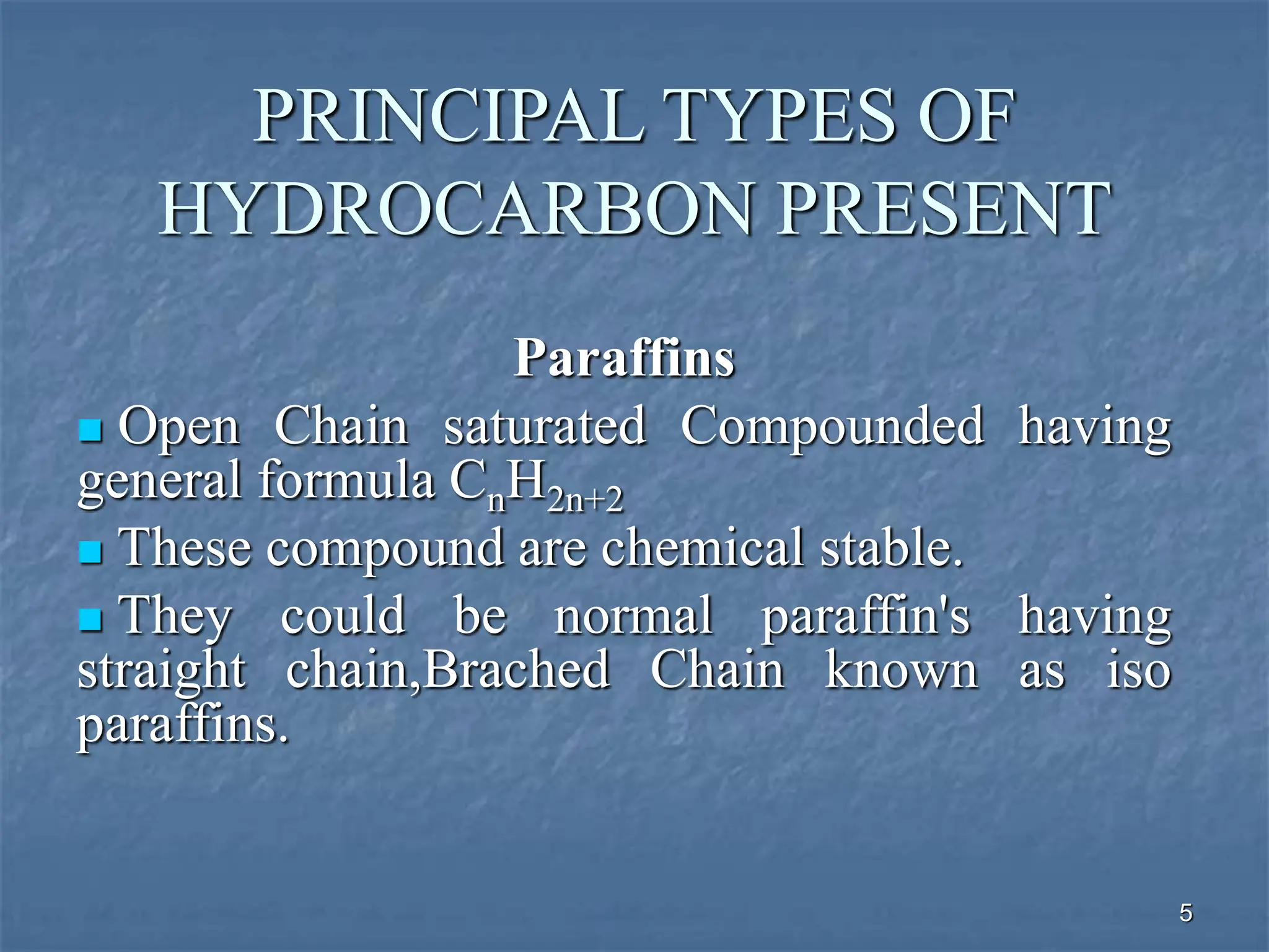 COMPOSITION OF CRUDE OILs.ppt has been given | PPT