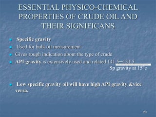 COMPOSITION OF CRUDE OILs.ppt has been given | PPT