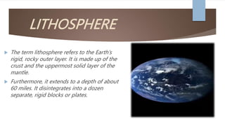 Components Of Environment - FOUR SPHERES OF EARTH | PPTX