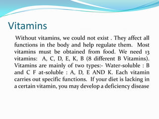 Composition of food and proximate analysis | PPTX