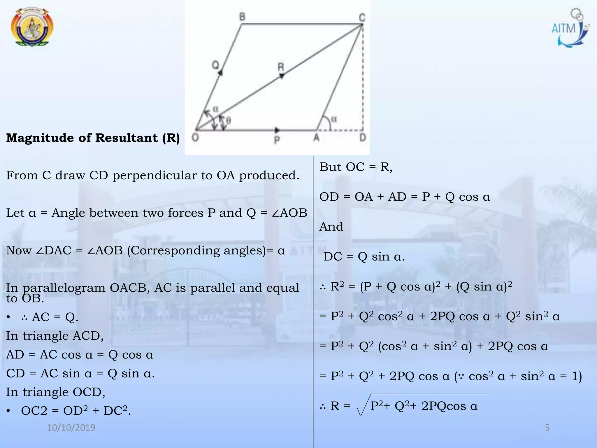 Composition of forces | PPTX