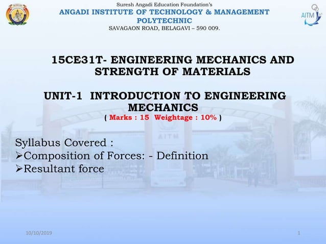 Composition of forces | PPTX | Physics | Science