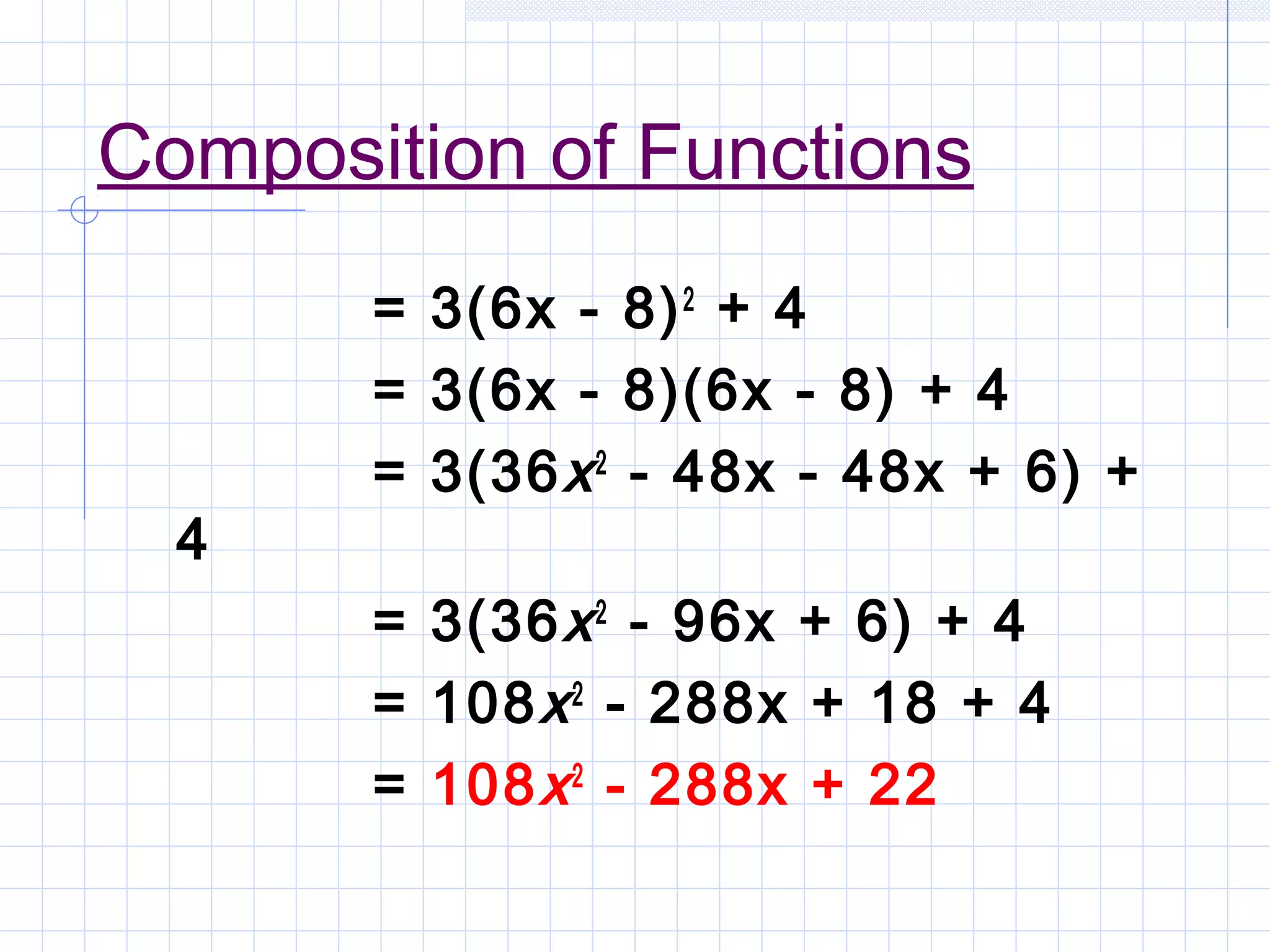 Composition Of Functions | PPT