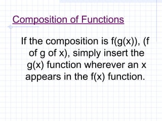 Composition Of Functions | PPT
