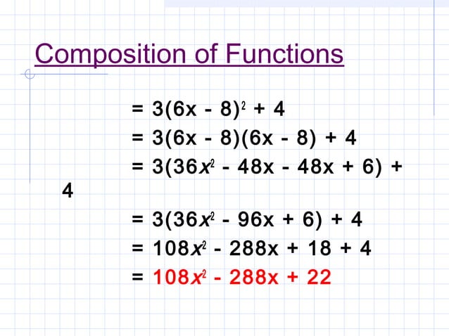 Composition Of Functions | PPT