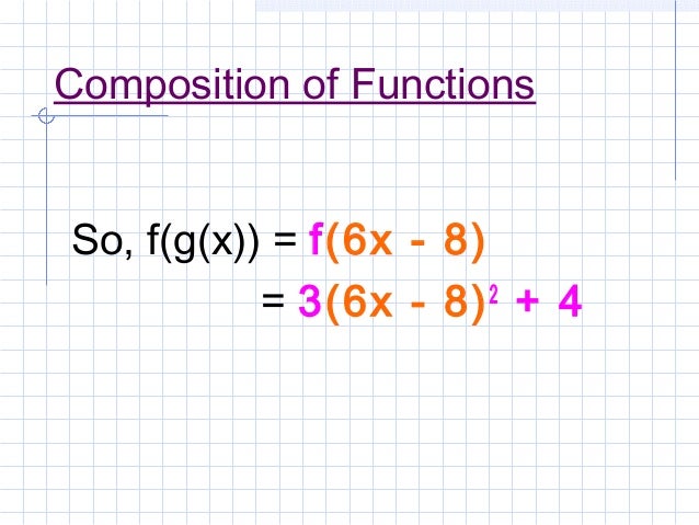 Composition Of Functions