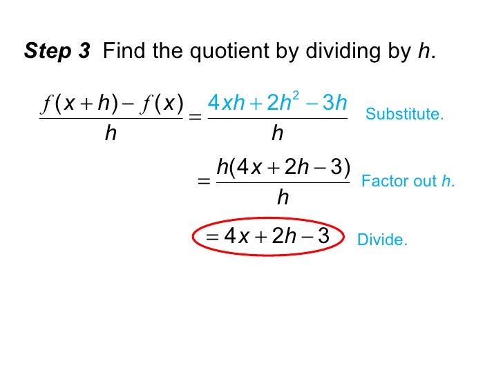 Simplify The Difference Quotient Slideshare Simplify The Difference Quotient Slideshare