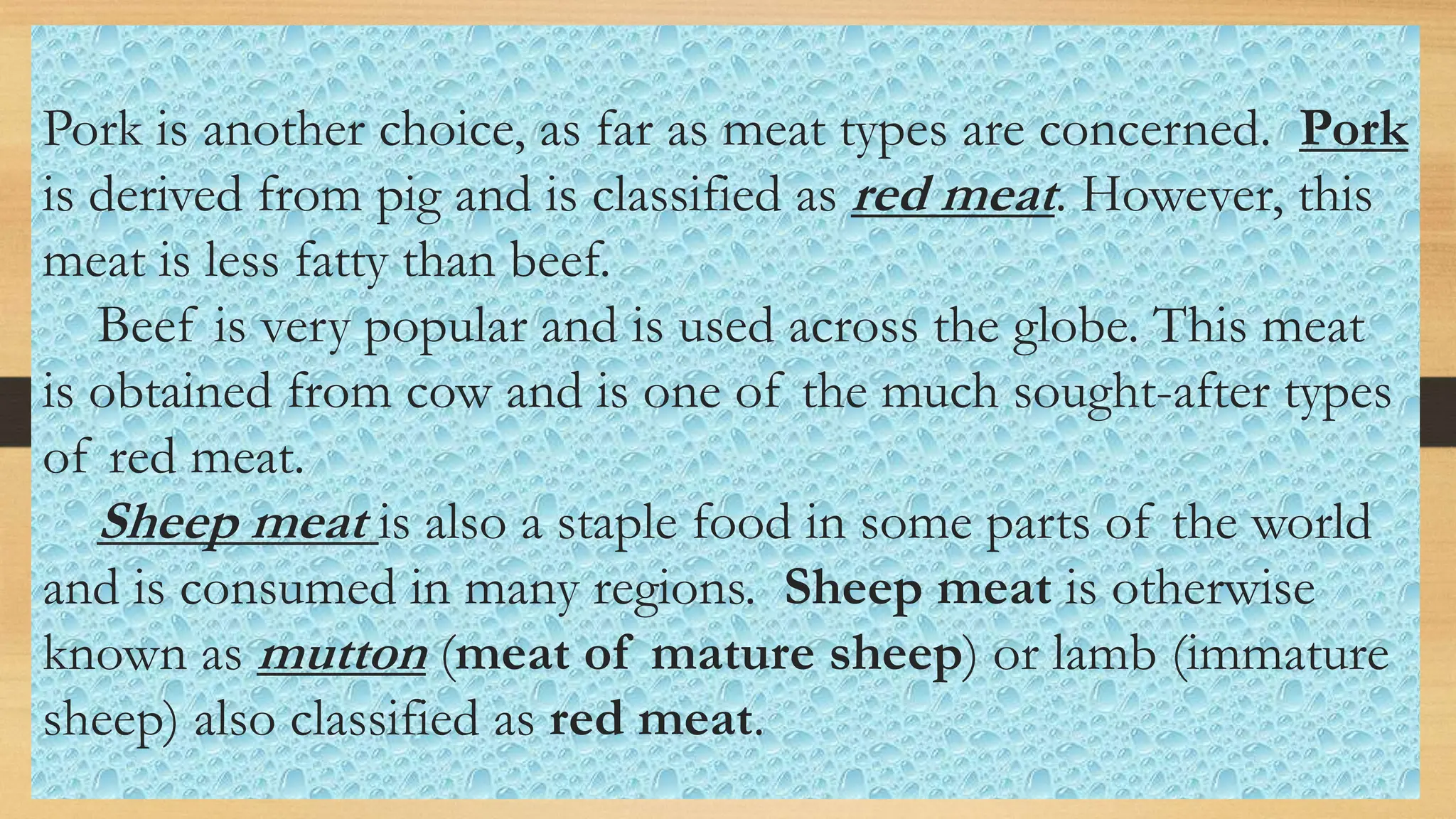 COMPOSITION OF MEAT and its their structure | PPTX