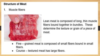COMPOSITION OF MEAT and its their structure | PPTX