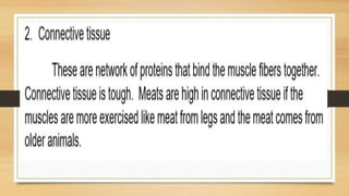 COMPOSITION OF MEAT and its their structure | PPTX
