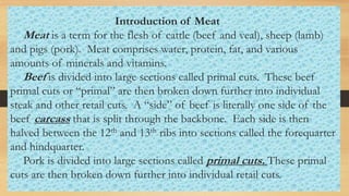 COMPOSITION OF MEAT and its their structure | PPTX
