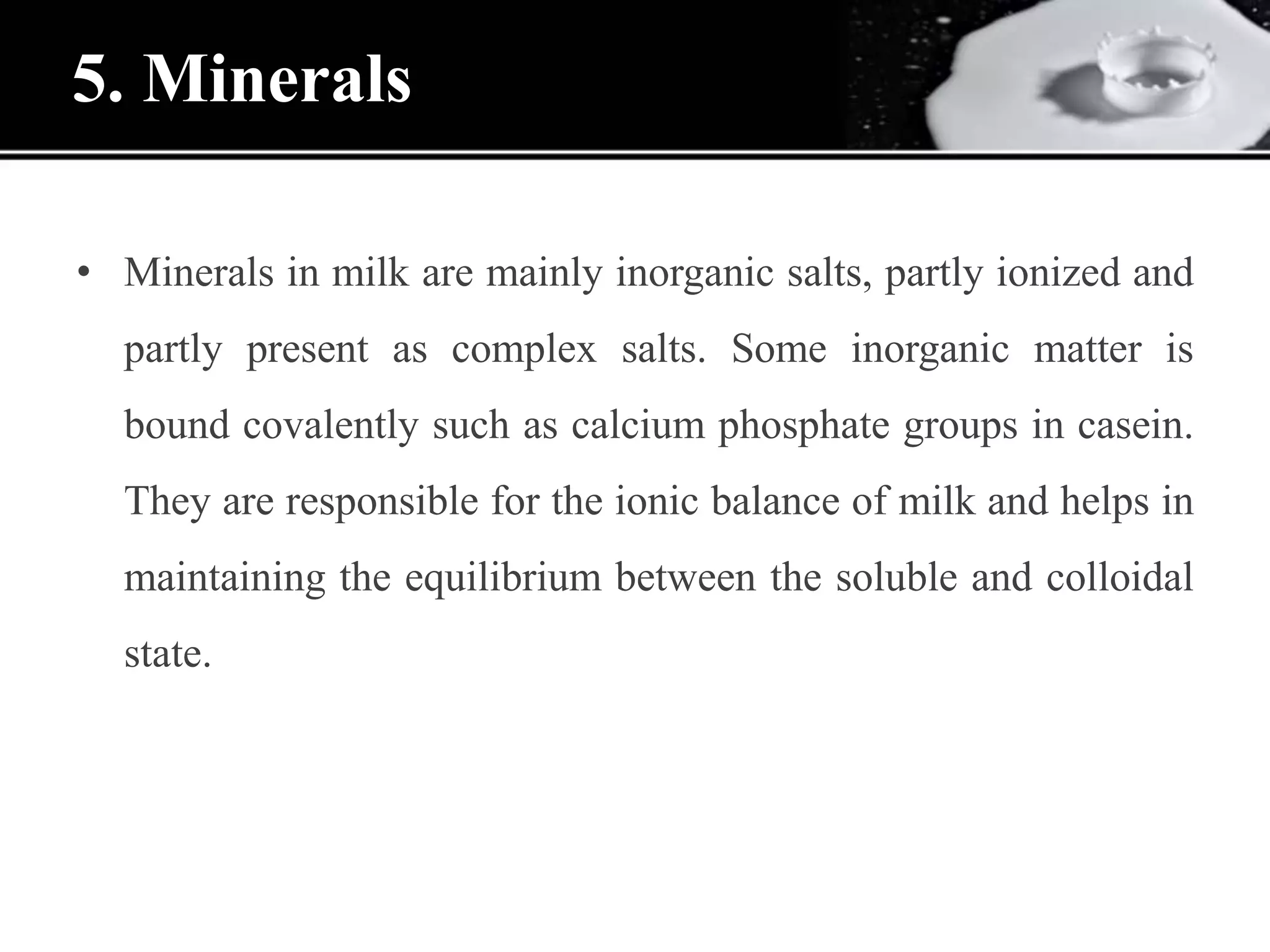 Composition of milk | PPTX