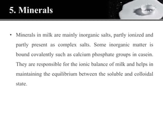 Composition of milk | PPTX