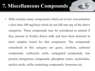 Composition of milk | PPTX