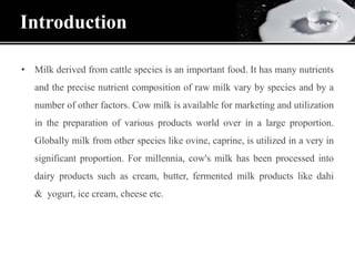 Composition of milk | PPTX