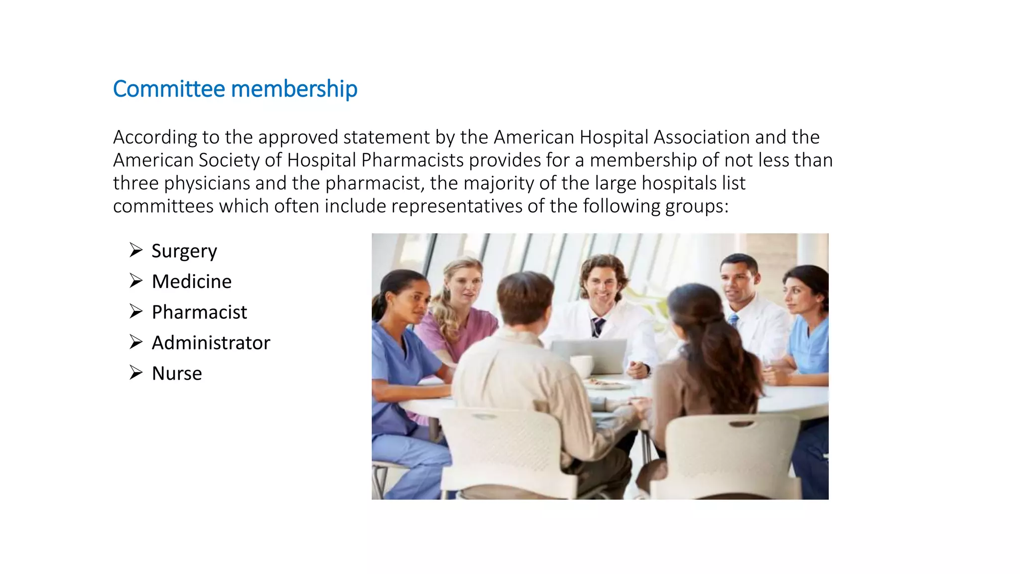 Pharmacy and therapeutic committee(PTC) | PPTX