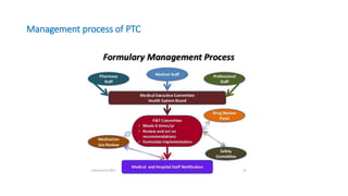 Pharmacy and therapeutic committee(PTC) | PPTX