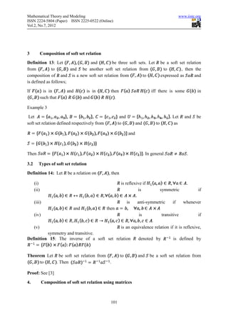 Composition of soft set relations and construction of transitive | PDF