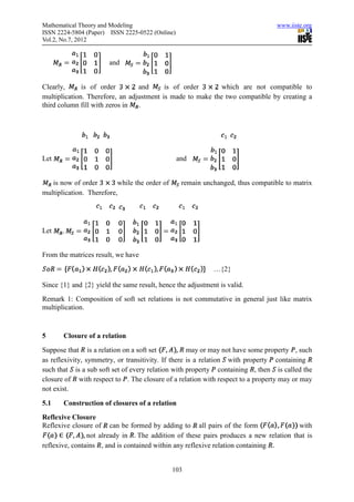 Composition of soft set relations and construction of transitive | PDF