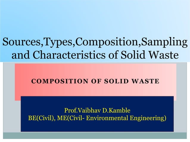 Composition of solid waste management 2 | PPT