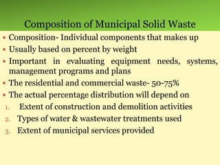 Composition of solid waste management 2 | PPT