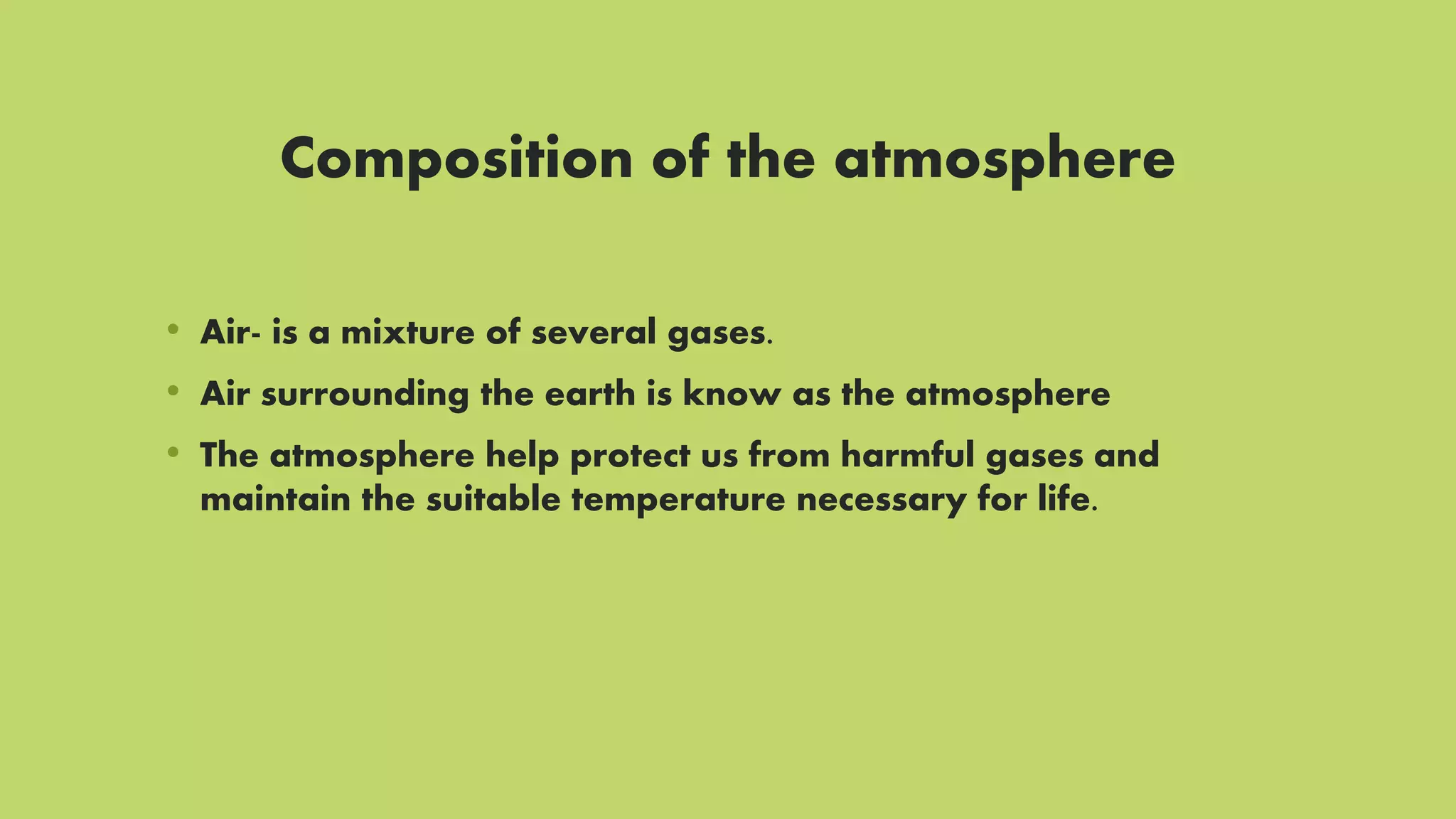 Composition of the atmosphere | PPTX