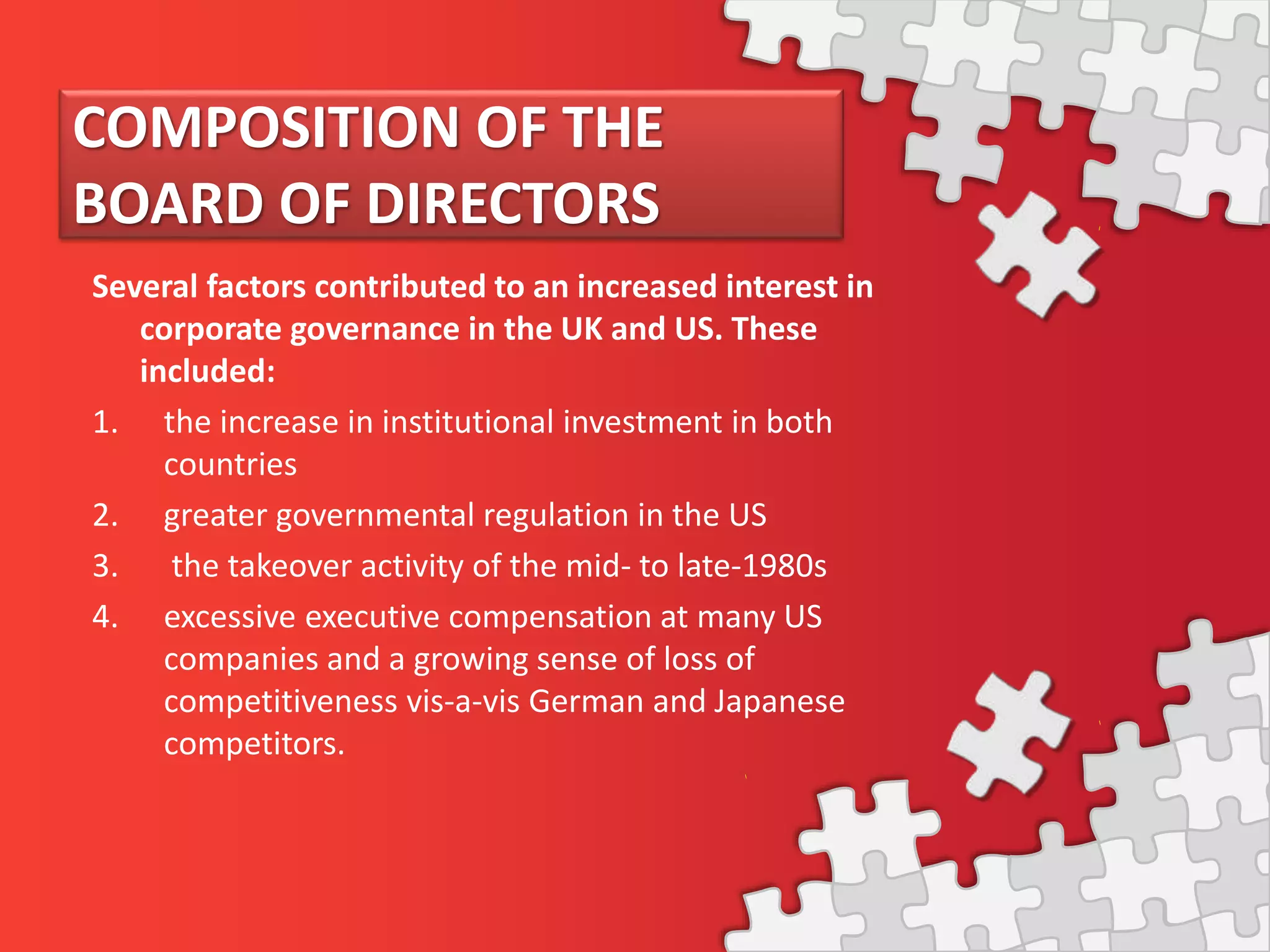 Composition of the board of directors | PPTX