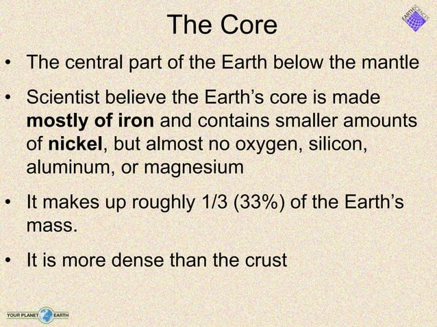 Composition of the Earth.ppt | Geology | Science
