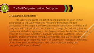 Composition of the guidance staff | PPTX