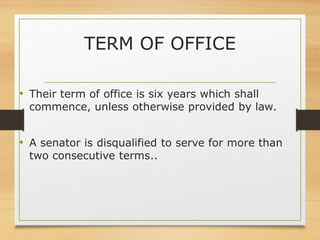 Composition of the legislative department | PPTX