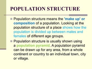 Structure and Composition of population in India | PPTX