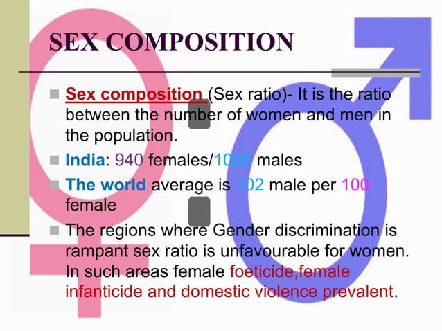 Structure and Composition of population in India | PPTX