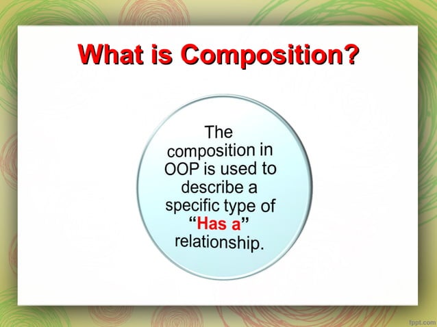Composition in OOP | PPT