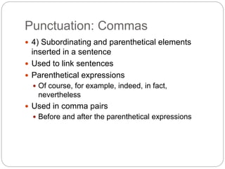 English Composition: Punctuation | PPT